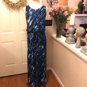 Heidi Weisel | Dresses | Heidi Weisel Pretty Blue Sleeveless Maxi Dress ...